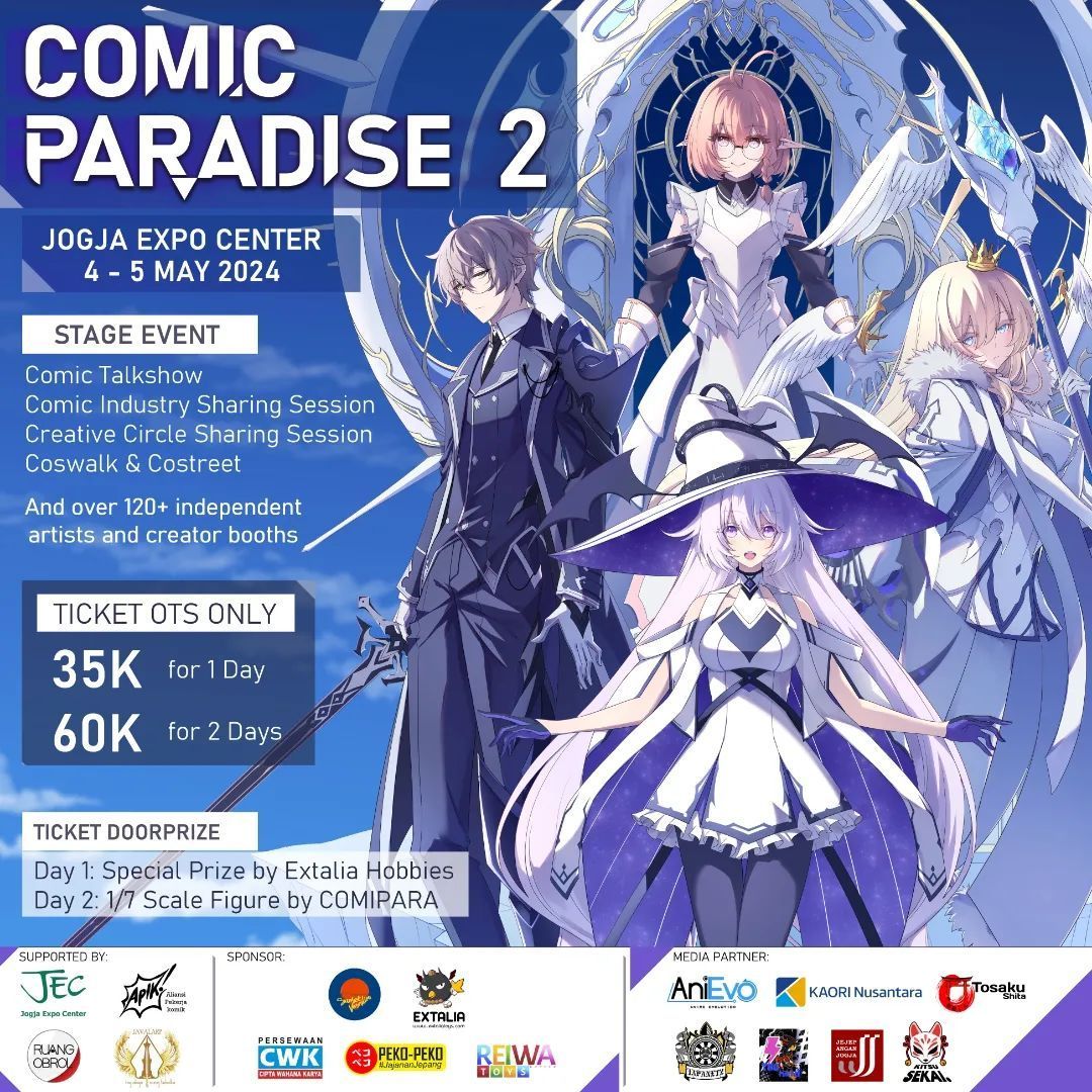 Comic Paradise 2 (Comipara), 4-5 May 2024, Jogja Expo Center! | The ...