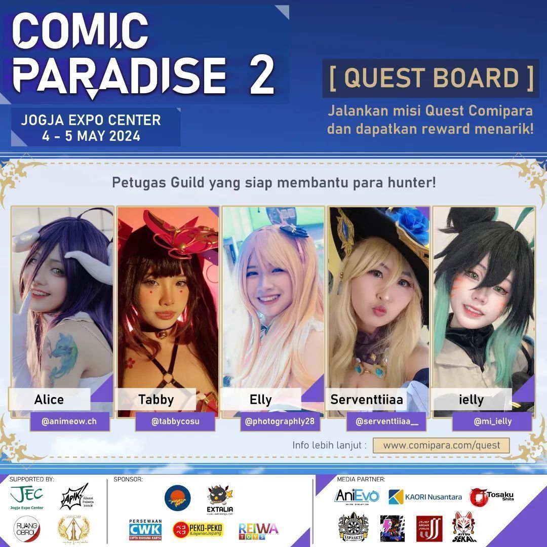 Comic Paradise 2 (Comipara), 4-5 May 2024, Jogja Expo Center! | The ...
