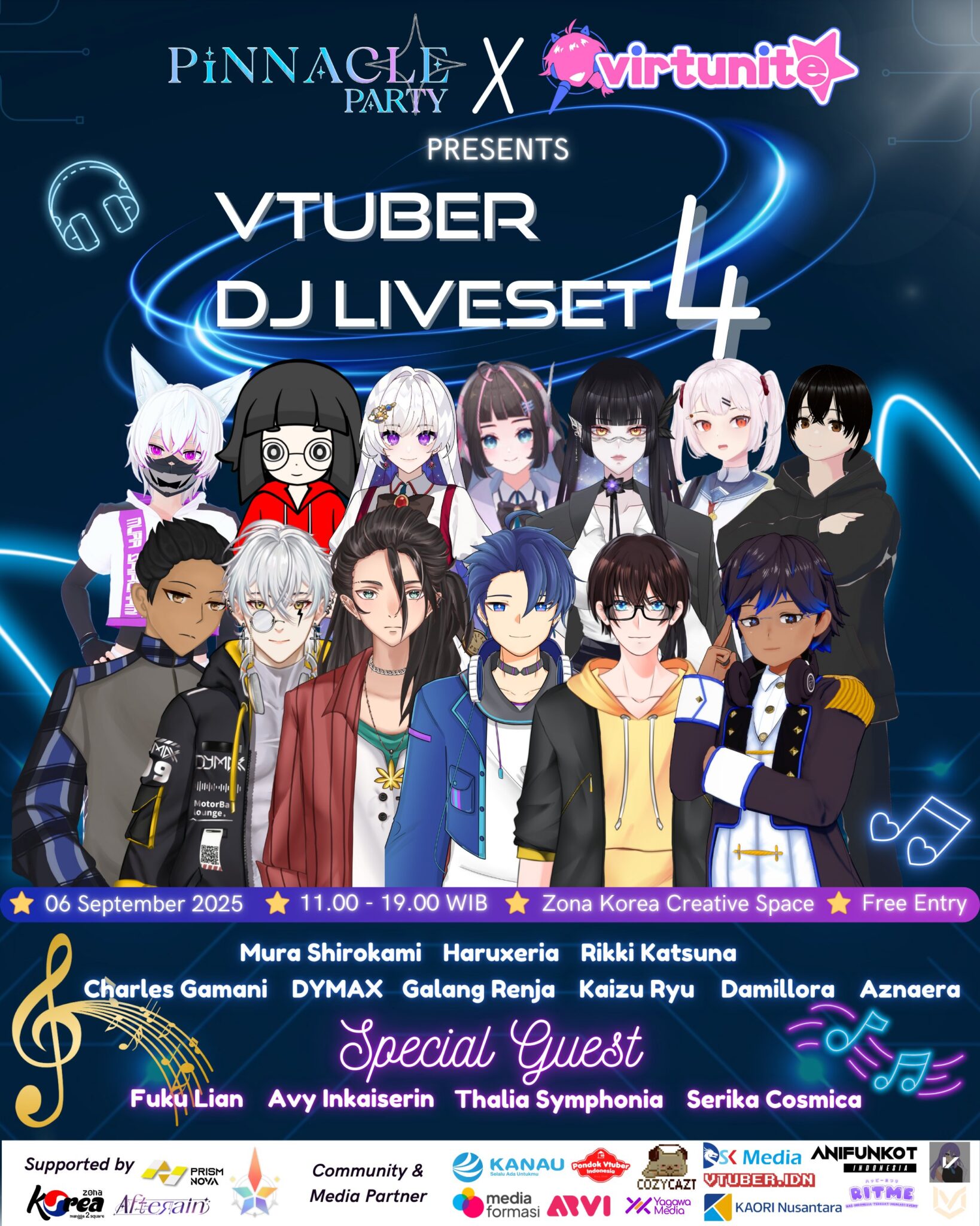 "VTuber DJ Liveset 4", 6 September 2025 - Zona Korea Creative Space ...