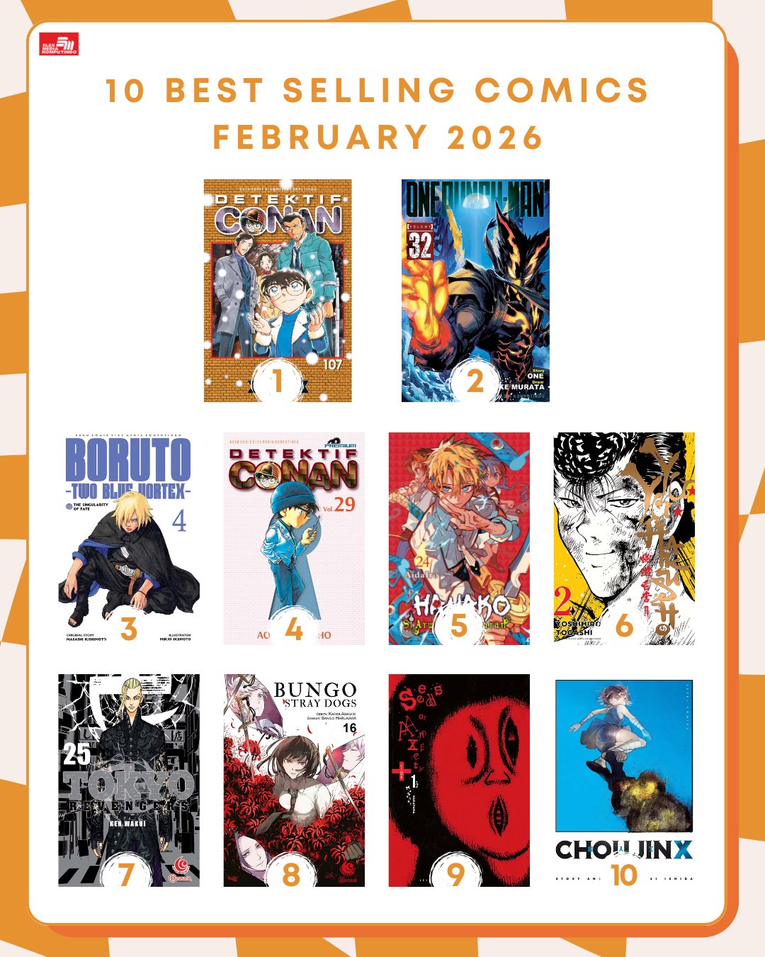 “Detektif Conan” Tops Elex Media’s Best-Selling Comics List for ...