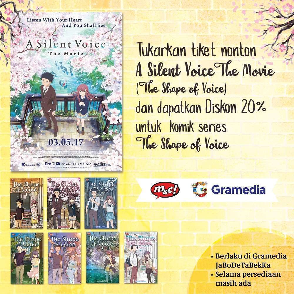 Mulai Diputar, m&c Bagikan Tiket Gratis Film A Silent Voice - KAORI ...