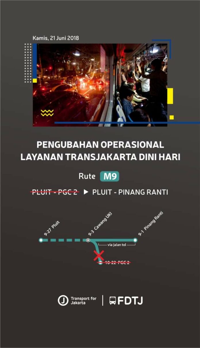 Transjakarta Perpanjang Rute Bus Malam M9 Hingga Pinang Ranti | KAORI ...