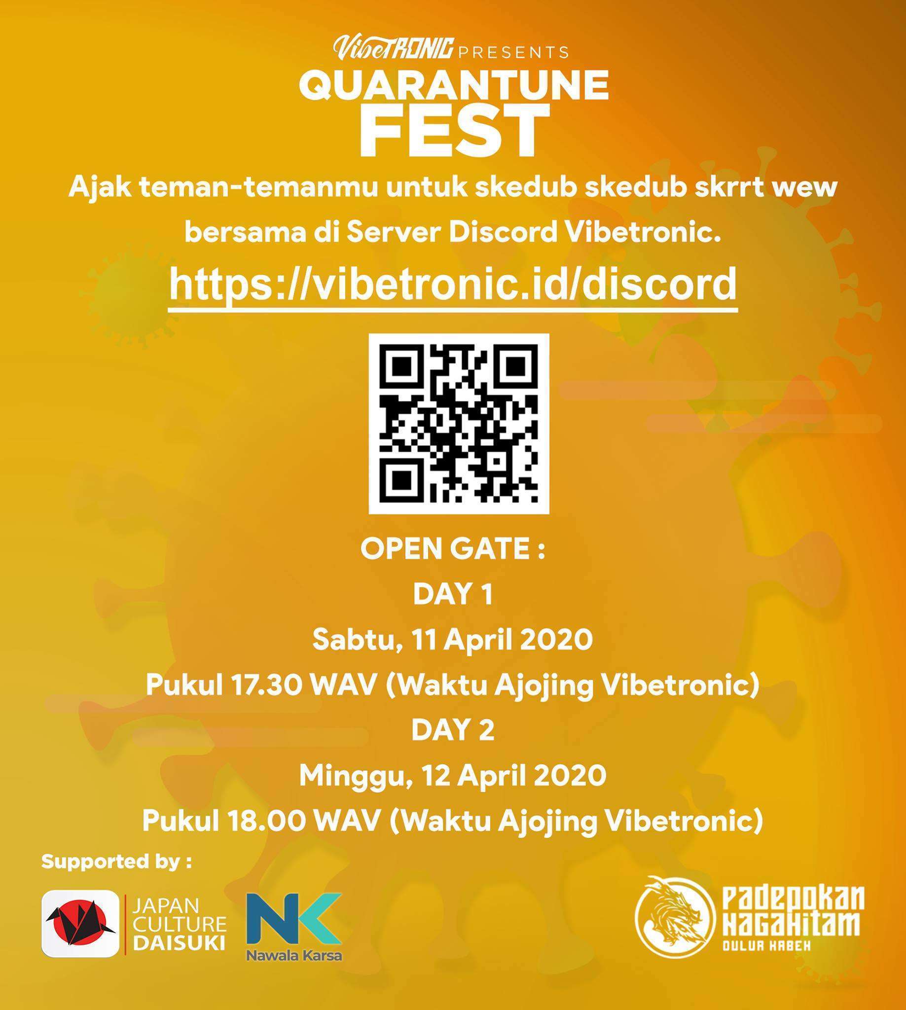 Quarantune Fest by Vibetronic, 11-12 April 2020 | KAORI Nusantara