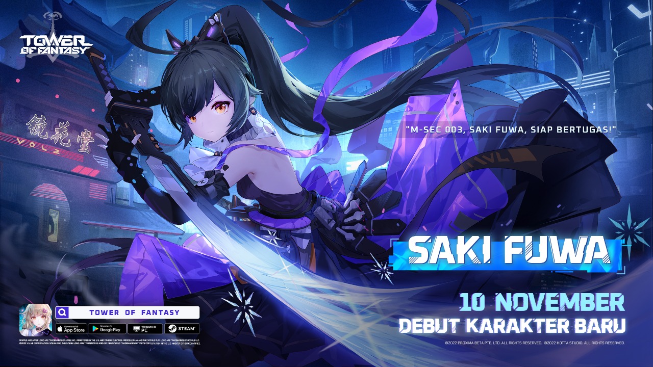 Sambut Karakter SSR Terbaru dari Tower of Fantasy, Saki Fuwa! | KAORI ... Sambut Karakter SSR Terbaru dari Tower of Fantasy, Saki Fuwa! | KAORI ...