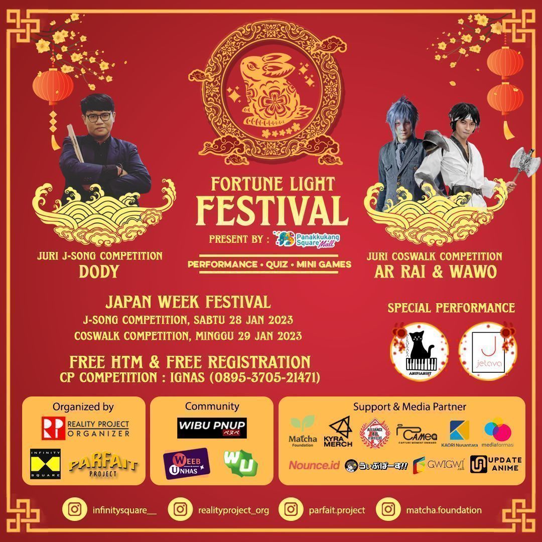 Di Makassar? Ayo ke Fortune Light Festival: Japan Week Festival ...