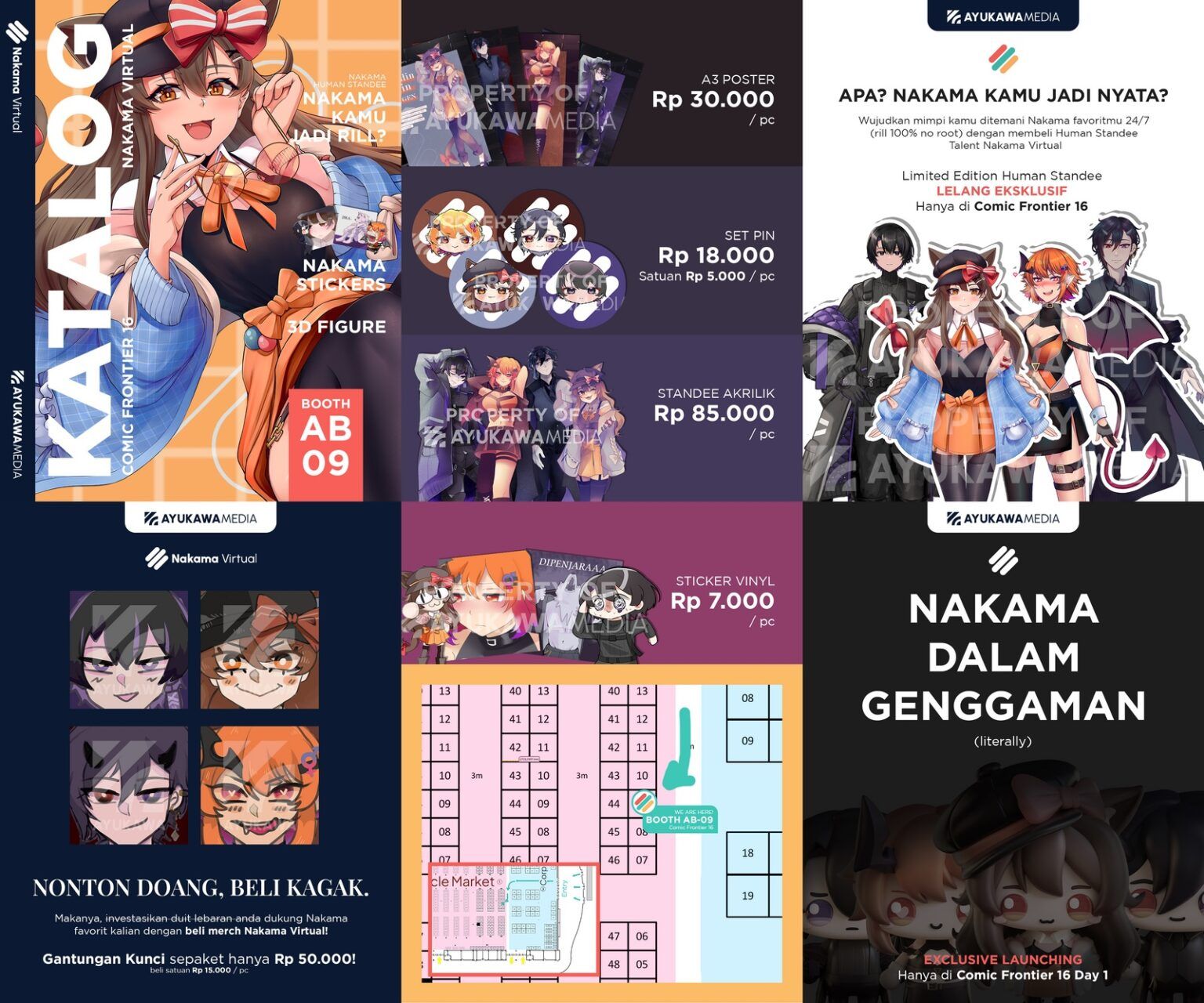 Nakama Virtual Hadirkan Merchandise Eksklusif di Comifuro 16! | KAORI Nusantara