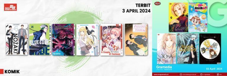 Jadwal Terbit Komik Tanggal 3 April 2024 | KAORI Nusantara