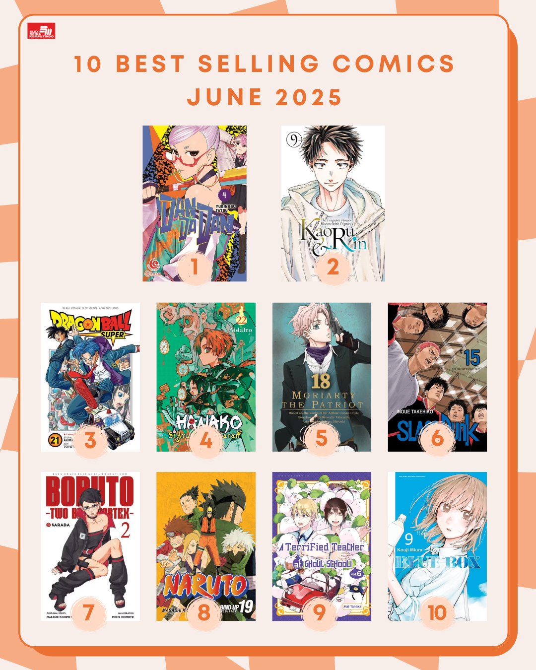 Inilah Komik-Komik Best Seller Terbitan Elex Media Selama Bulan Juni 2025 | KAORI Nusantara