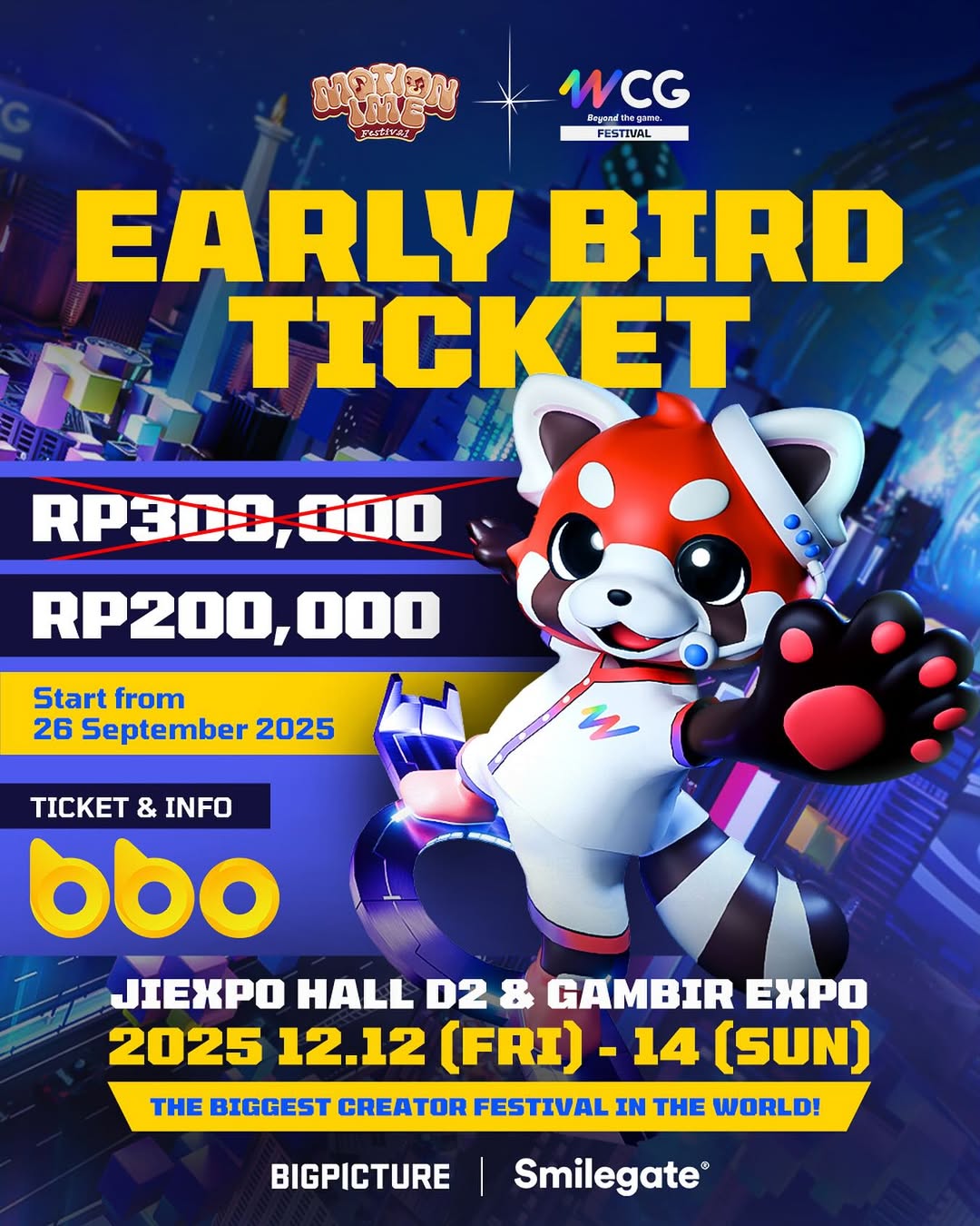 Tiket Early Bird WCG x Motion IME Festival 2025 Resmi Dijual 26 ...