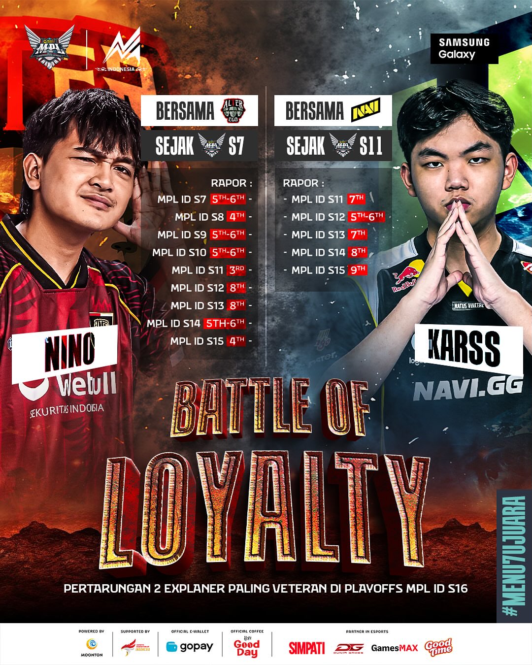 Alter Ego vs NAVI Awali Babak Playoff MPL ID Season 16, Ada Duel EXP ...
