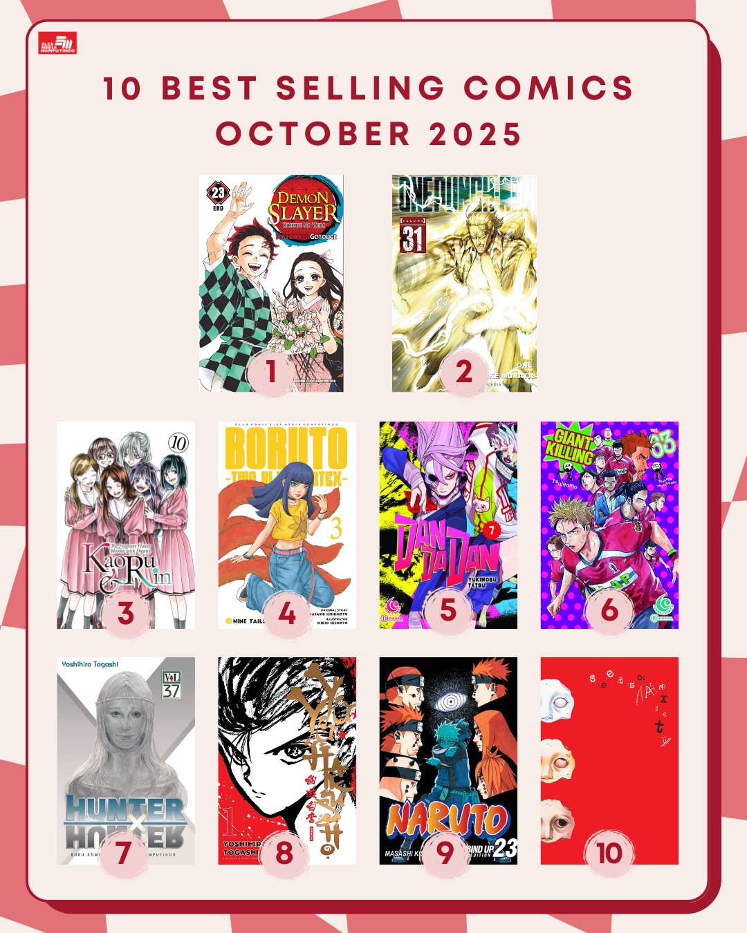 Inilah Komik-Komik Best Seller Terbitan Elex Media Selama Bulan Oktober ...