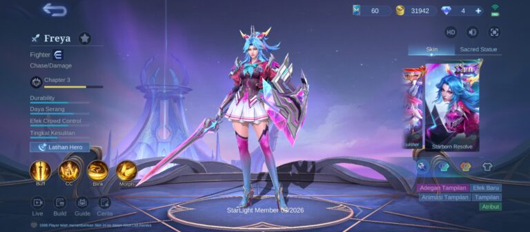 Sambut Bulan Maret 2026 Dengan Skin Starlight Freya Terbaru! | KAORI ...