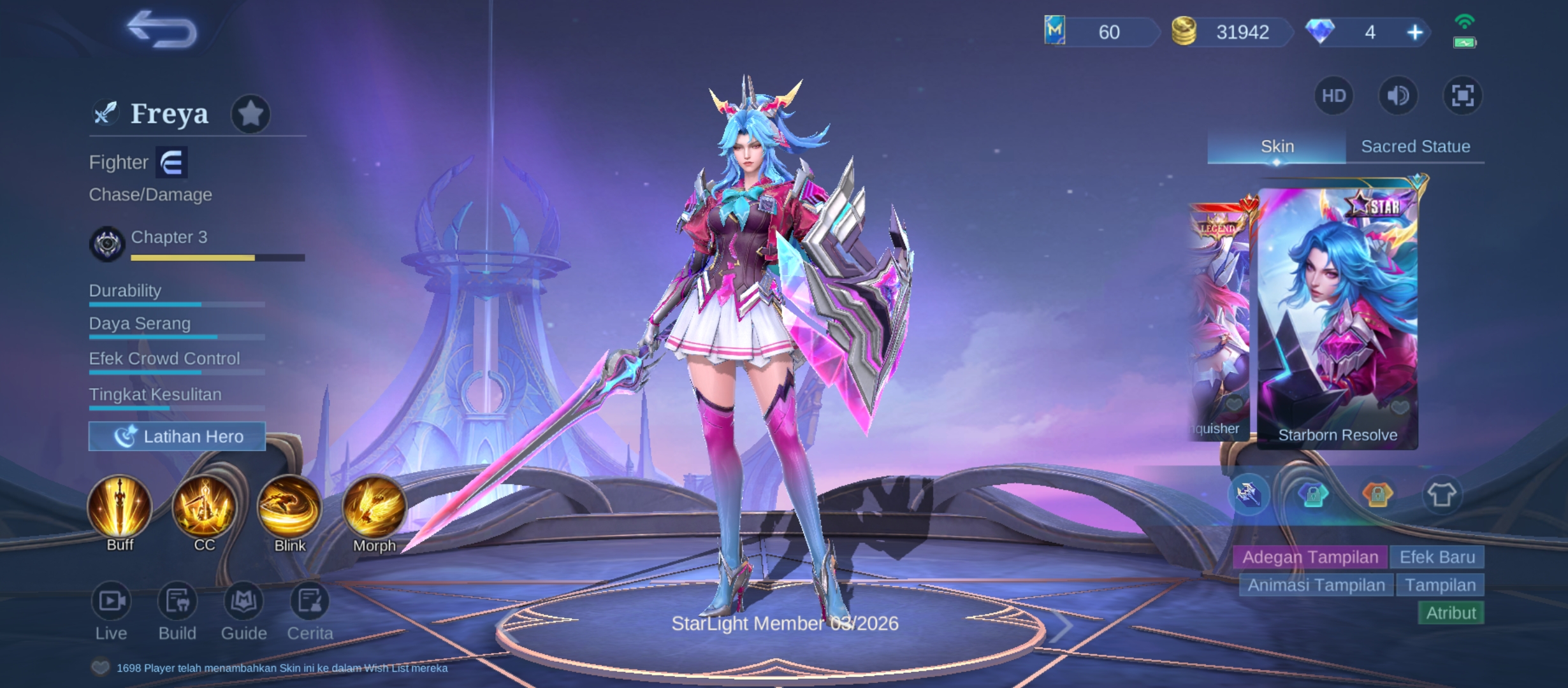 Sambut Bulan Maret 2026 Dengan Skin Starlight Freya Terbaru! | KAORI ...